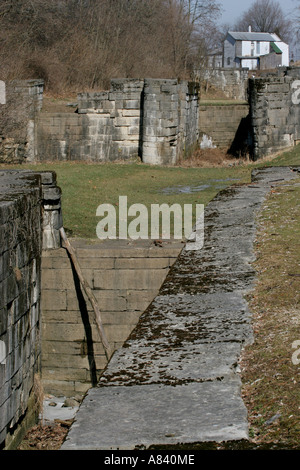 Lockington locks Miami Erie Canal lock ohio transportation history ...