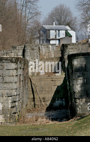 Lockington locks Miami Erie Canal lock ohio transportation history ...