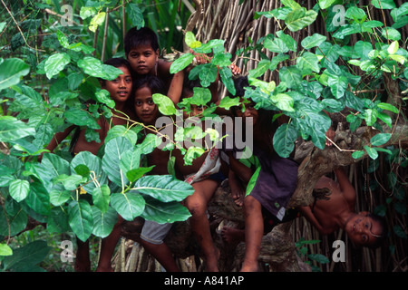 Gilbertese Children from the Islands of Kiribati in the South Pacific ...