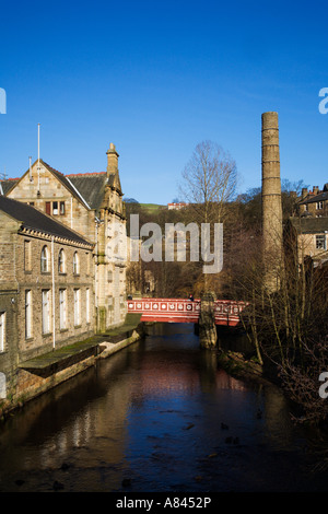 River Calder with the historic St George's Bridge in the distance ...