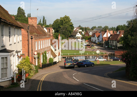 Finchingfield Village High Street, Essex, England, UK, GB Stock Photo ...