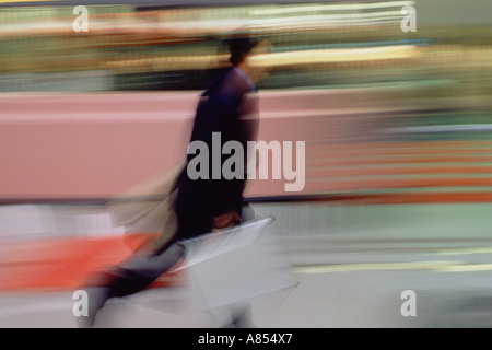 Man running to catch plane Stock Photo - Alamy
