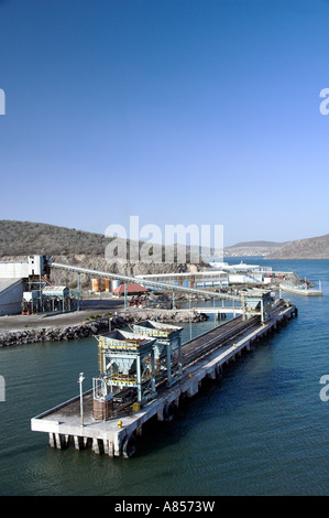An ore loading facility at the port of Topolobampo Mexico Stock Photo ...
