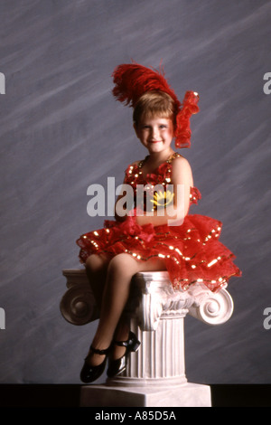 Happy Young Tap Dancer Girl Poses in Costume Stock Photo - Alamy