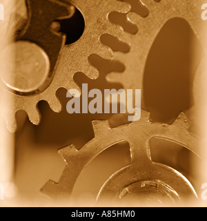 Mechanical clock mechanism Stock Photo - Alamy