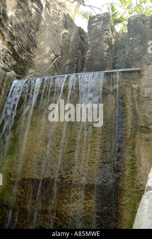 Waterfalls near Queens Staircase Nassau Bahamas Stock Photo - Alamy