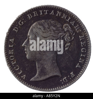 1838 Victoria groat coin 4 pence 4p fourpence silver young head ...