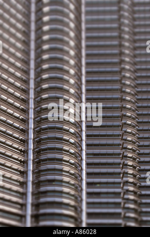 Abstract modern architecture background of the Petronas Twin Towers in ...