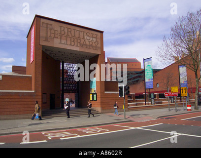 The British Library entrance Stock Photo - Alamy