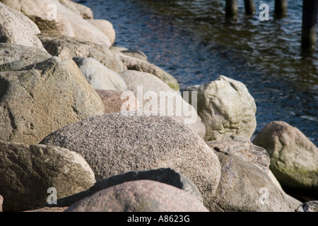 Piece of rock - levee dike Stock Photo - Alamy