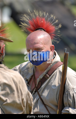 Reenactment of the Ruddles Station Massacre in Kentucky Stock Photo - Alamy