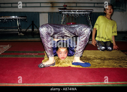 Mongolia the famous snake girls of the Mongolian state circus training ...