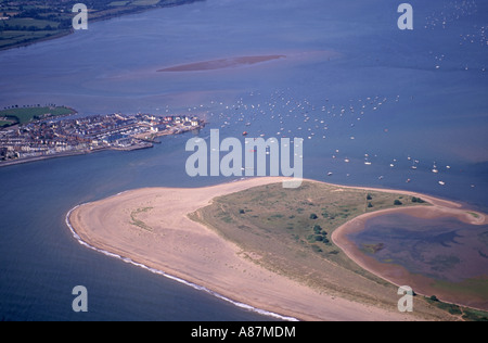 Exmouth and Dawlish Warren Devon Aerial View Stock Photo - Alamy