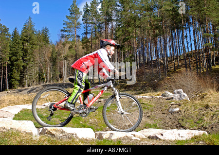 Mountain Biking Centre for all ages Inverness-shire Highlands Stock ...