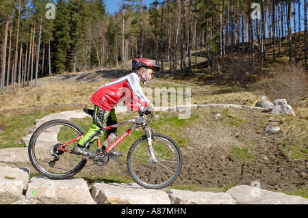 Mountain Biking Centre for all ages Inverness-shire Highlands Stock ...