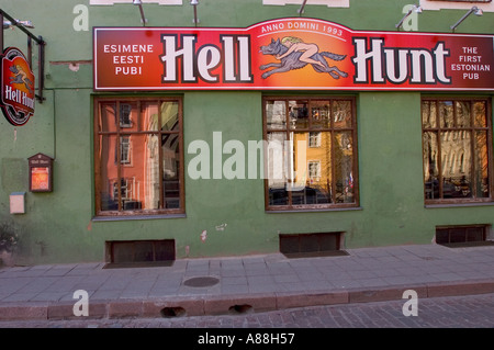 Hell Hunt, The First Estonian Pub Est.1993 in the Old Town, Tallinn Stock Photo - Alamy