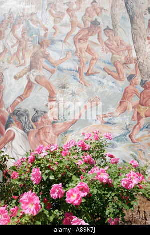 Dothan Alabama,Wiregrass Region,Poplar Head Park,mural,explorer De Soto ...