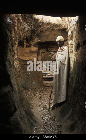 priest , Gebriel Wukien rock-hewn church , the Tembien , Eastern Tigray ...