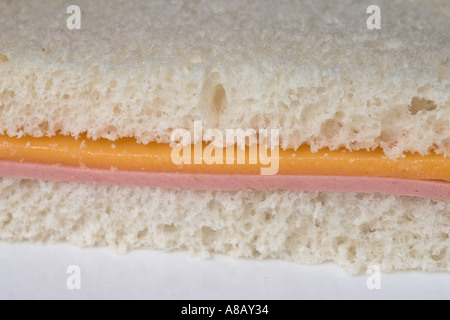 Processed cheese and Bologna sandwich Stock Photo: 3932958 - Alamy