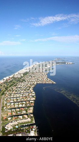 Aerial view of Longboat key, Sarasota, Florida Stock Photo - Alamy