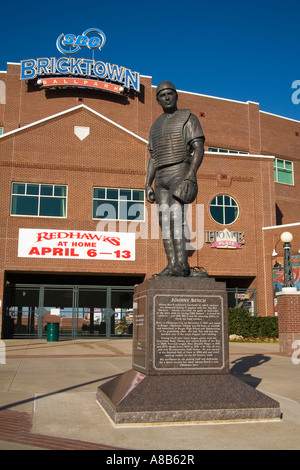 Johnny Bench statue, Bricktown, Oklahoma City, Oklahoma, USA Stock ...