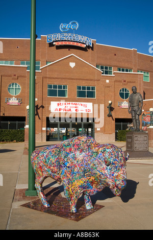Buffalo Sculpture by Irving Middle School, Bricktown Baseball Park ...