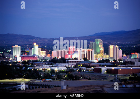 The skyline of downtown Reno Nevada Stock Photo - Alamy