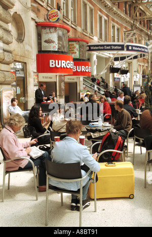 Waterloo Station Cafe Snack Bar in London UK Stock Photo - Alamy