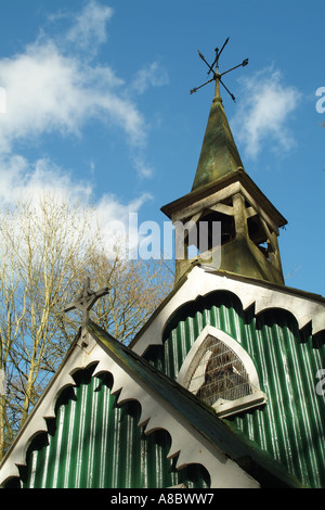 Gypsy church in woodland at Bramdean Hampshire southern England United ...