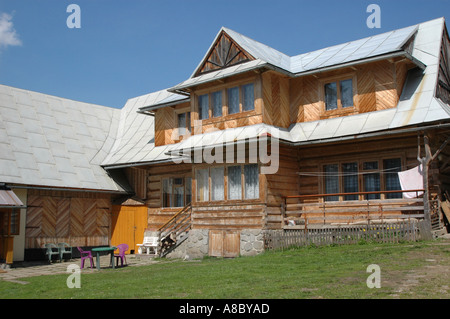 Wooden house typical for Polish Highlanders Male Ciche village near ...