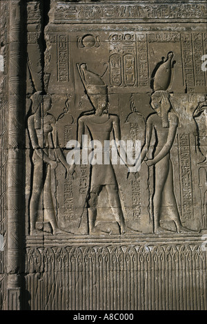 hieroglyphs khnum temple at isna egypt Stock Photo - Alamy