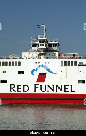 Red Osprey Ferry of the Red Funnel Fleet crossing the Solent towards ...