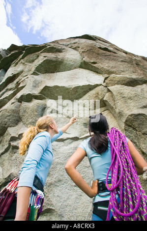 Close up rock climbers gear Stock Photo - Alamy