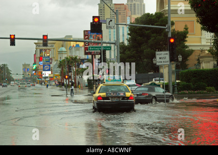 Flash Flood Storm the Strip Las Vegas Nevada USA Stock Photo - Alamy