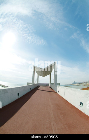 diagonal path pathway sunshade concrete building international congress ...