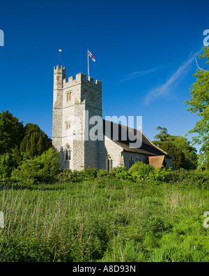St Nicholas church, Longparish, Hampshire, England, United Kingdom ...
