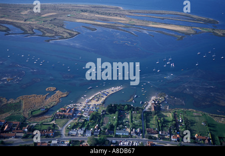 Brancaster harbour Norfolk from the air Stock Photo - Alamy