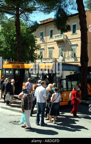 pisa italy italian bus buses transport system transportation city Stock ...