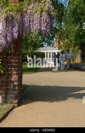 The Tiltyard Cafe and Gardens Hampton Court Palace Stock Photo - Alamy