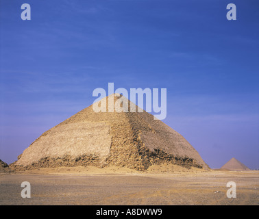The unique Bent Pyramid of Dahshur, Egypt, built by the Pharaoh Sneferu ...