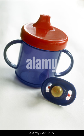 CHILD'S DUMMY COMFORTER FEEDING CUP Stock Photo - Alamy