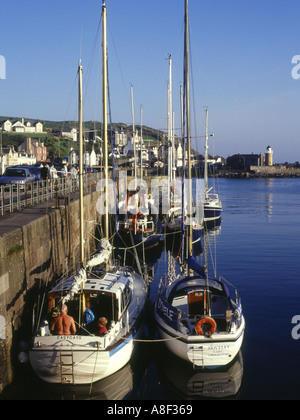 dh Harbour PORTPATRICK DUMFRIES Yacht boats quayside seafront scottish ...