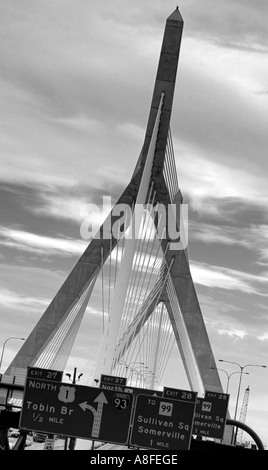 Photograph of the Zakim Bridge in Boston Stock Photo - Alamy