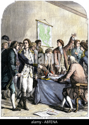 Signing of the Declaration of Independence of the United States of ...