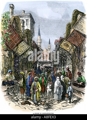 Istanbul Constantinople market Asia Turkey trade trader sell buy Stock ...