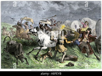 Native American raid on settlers in New England during King Philip's ...