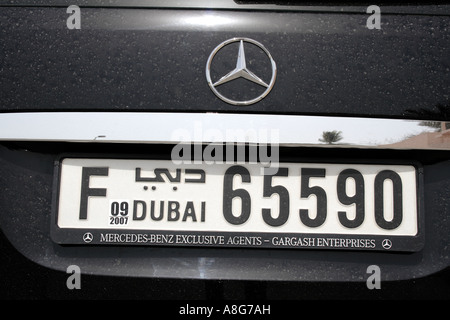 ABU DHABI LICENSE PLATE, DUBAI, UNITED ARAB EMIRATES, MIDDLE EAST Stock ...
