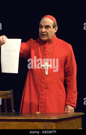 David Suchet playing Cardinal Benelli and Bernard Lloyd as Cardinal ...