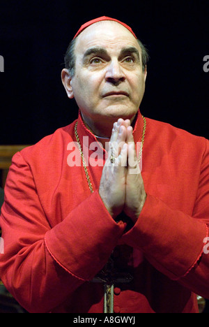 David Suchet playing Cardinal Benelli in The Last Confession Chichester ...