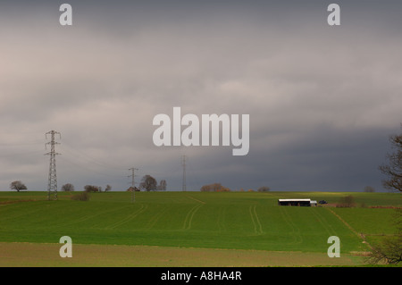 Landscape La Roche Ardenne Belguim Harvest in the field Stock Photo - Alamy